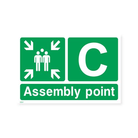 Assembly Point C Sign Safety Signs And Stickers