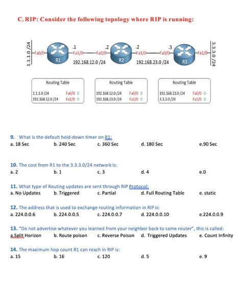solved c rip consider the following topology where rip is