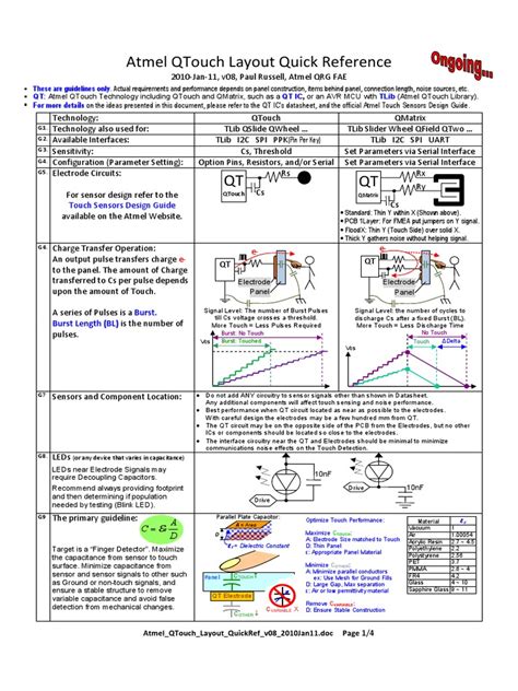 atmel qtouch layout quickref v08 2010jan11 pdf pdf capacitor computer engineering