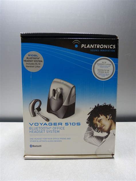 Lot 33 Plantronics Voyager 510s Bluetooth Office Headset System Appears New See Description