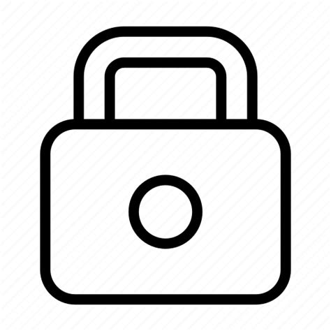 Lock Padlock Hidden Password Protection Security Icon Download