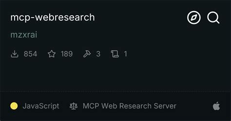 mcp web research server glama