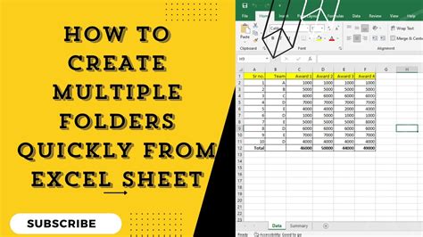 how to create multiple folders quickly from excel sheet youtube