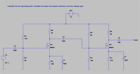 Solved Calculate The Dc Operating Point Calculate The In