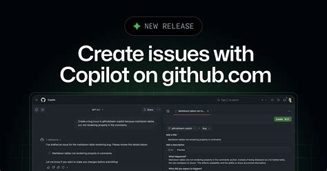 Creating Issues With Copilot On Is In Public Preview