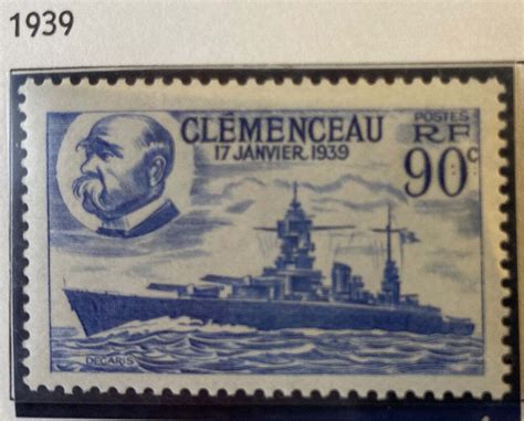 France 1939 Dunkerque Class Battleship Clemenceau Militaria Ships Sg637