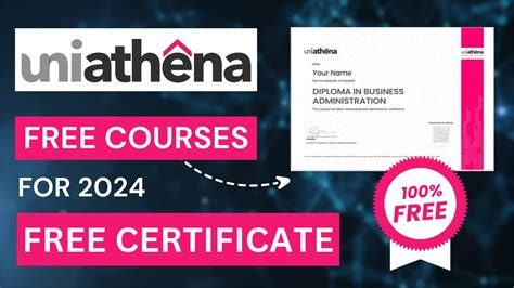 Get Free Uniathena Certificate Online In 2025 Youtube
