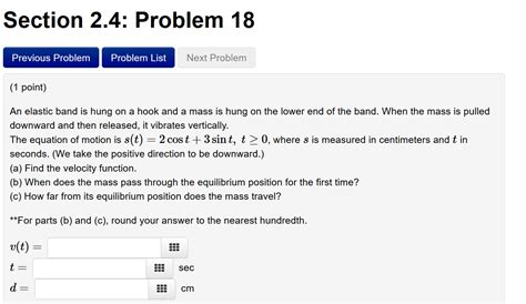 Solved Section 24 Problem 14 Previous Problem Problem List