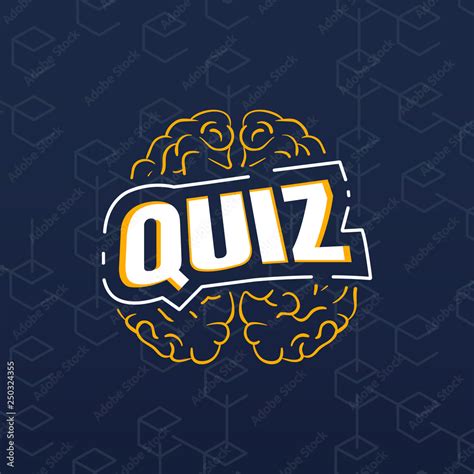Quiz Icon Logo Stock Vector Adobe Stock