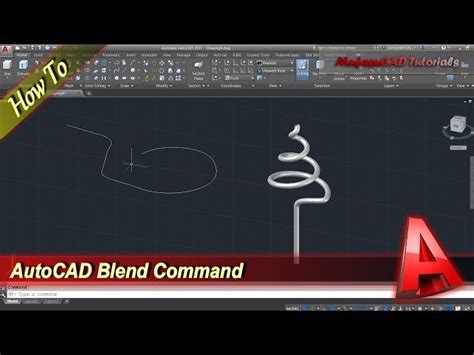 فیلم آموزشی Autocad ایجاد منحنی در شکاف بین دستور Blend 2 شی فیلم