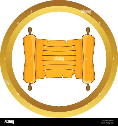 Ancient Scroll Vector Icon Stock Vector Image Art Alamy