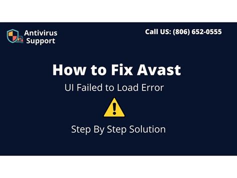 How To Fix Avast Ui Failed To Load” Error On Windows 10 Computer