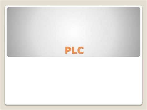 Part 3 Block Diagram Of Plc Pptx