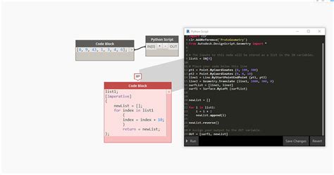 Using For Loop In Code Block Lists Logic Dynamo