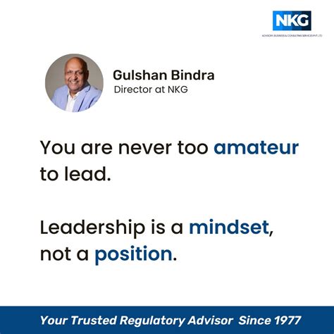 Gulshan Bindra Posted On Linkedin
