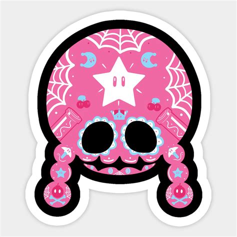 Dia De Muertos Toadette Sticker Dia De Muertos Feeling Festive