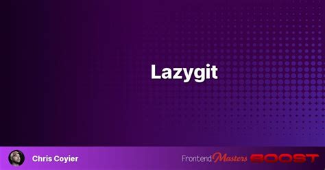 Frontend Masters On Linkedin Lazygit