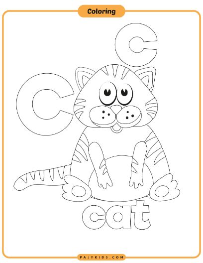 حرف C أنشطة تفاعلية لتعليم الأطفال حرف C