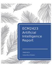 Implement A Heuristic Search Algorithm Docx ECM2423 Artificial Intelligence Report 700074574