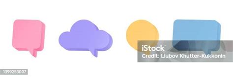 음성 3d 버블 세트 색상 텍스트 상자 소셜 미디어 채팅 모양 사각형과 원 풍선 대화 상자 프레임입니다 메시지 태그입니다 말하기 아이콘입니다 클라우드 아이콘입니다 아주 잘