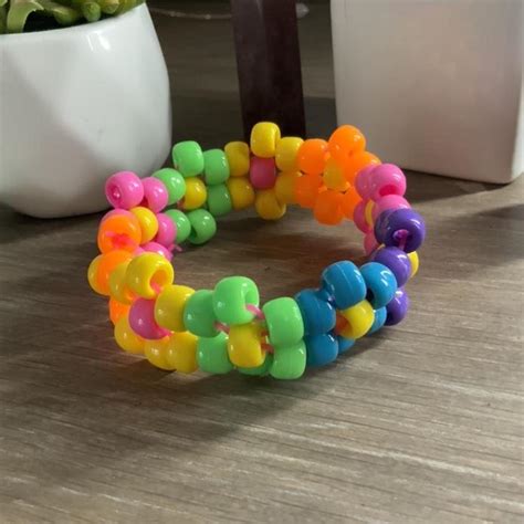 Kandi Flower Cuff With The Option Of Customizing The Depop