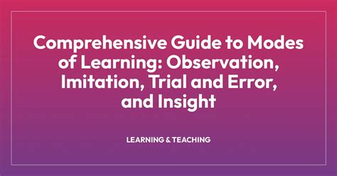 Learning And Teaching • Teachers Institute