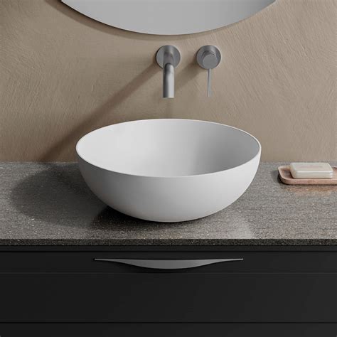 Vaso Round Countertop Basin Stonetouch