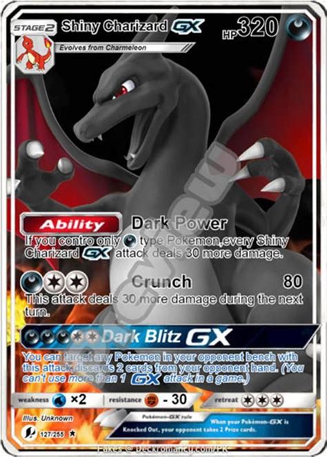 Pokemon Charizard Shiny Card