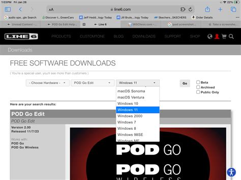 POD Go Edit Help POD Go Line Community