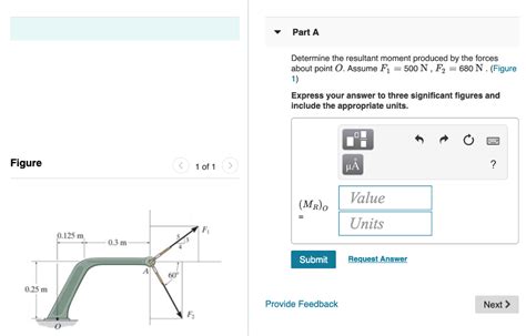 Solved Part A Determine The Resultant Moment Produced By The