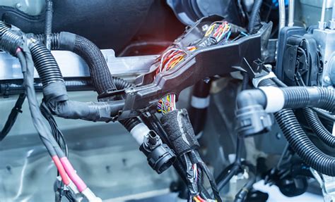 배선 수리점 및 전기 기술자의 전선 및 커넥터 및 터미널이 있는 대형 와이드 케이블 케이블에 대한 스톡 사진 및 기타 이미지 케이블 안전 하네스 철사 Istock