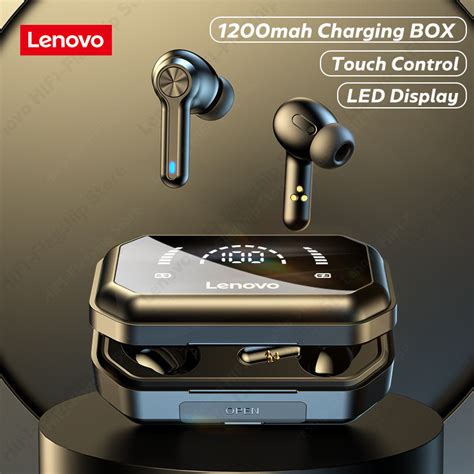 Lenovo Lp Pro Wireless Bluetooth Headphones Tws Touch Control Earphones Led Display Big Battery