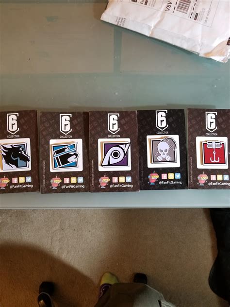 My Order Of Pins From Fanfit Arrived They Included The Mav Pin For Free Rrainbow6