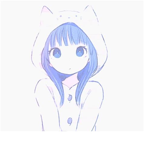 Картинки для срисовки аниме девушки с ушками