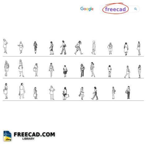 People CAD Blocks Free Download AutoCAD People