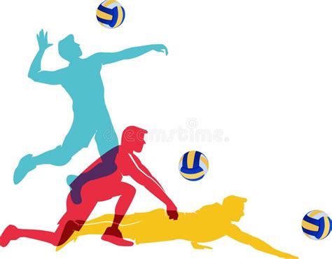 Great Attractive Volleyball Background Design For Any Media Stock
