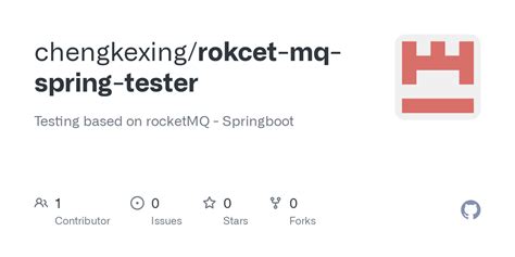 Github Chengkexingrokcet Mq Spring Tester Testing Based On Rocketmq Springboot