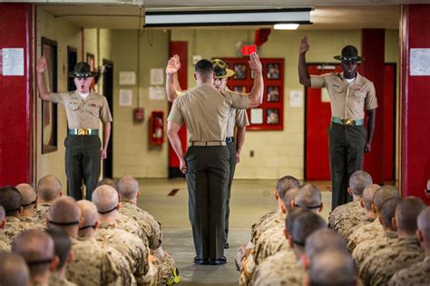 Parris Island Recruits Meet Marine Corps Drill Instructors