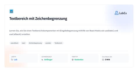 Textbereich Mit Zeichenbegrenzung Ein Praxisorientierter React Coding