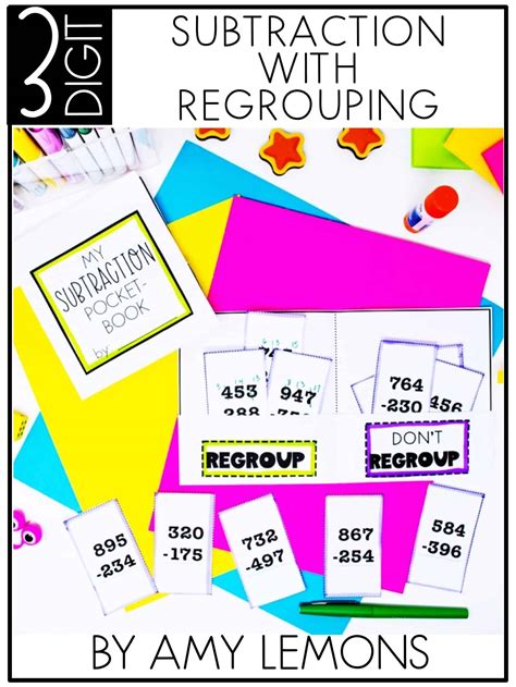 Regrouping Subtraction 3 Digit Numbers Y3 Add Subtract Lesson 4d 3