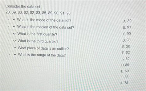 solved consider the data set