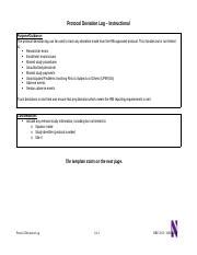 Tracking Protocol Deviations Log Guidelines Customization Course Hero