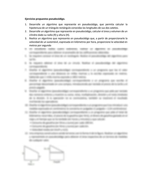 SOLUTION Ejercicios Propuestos Pseudoc Digo Studypool