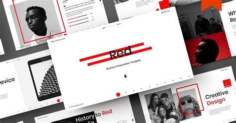 Красный — Шаблон Powerpoint для бизнеса Шаблоны презентаций Включая творческий и компания