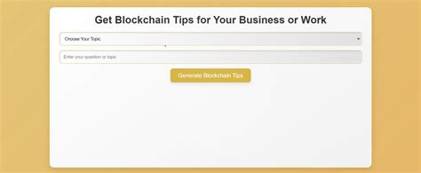 Blockchain Tips Devpost