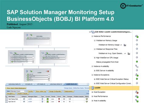 Sap Solution Manager Technical Monitoring Of Bobj Bi 40 Part 1 Of 3