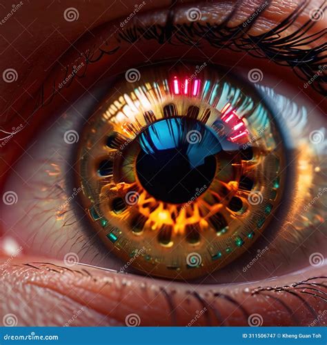 Retinal Scan Concept Biometric Eye Vector Illustration 174470430