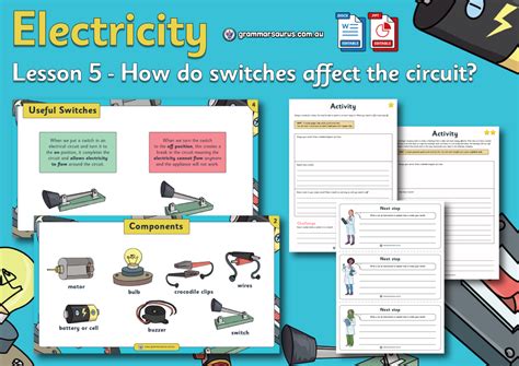 Year 56 Science Electricity How Do Switches Affect The Circuit