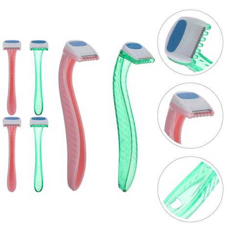여성용 비키니 면도기 여성 얼굴 면도기 팔 무통 제거 친밀한 미용 사생활 6 개 Aliexpress