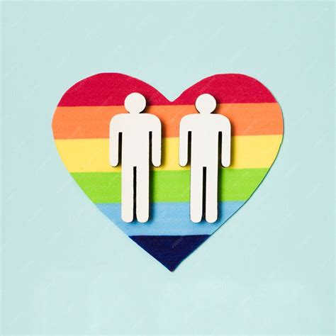 마음에 동성 커플 무료 사진